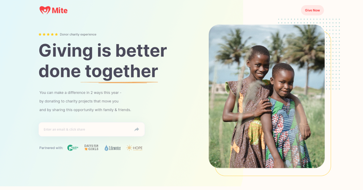 Mite : Give to Charity Together